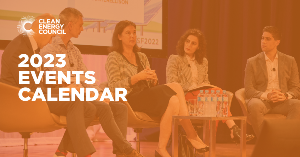 Clean Energy Council | 2023 Australian Renewable Energy Events Calendar